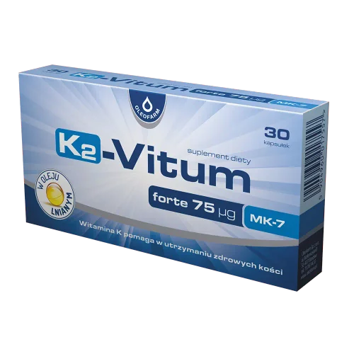 K2-Vitum forte 75 μg, 30 kapsułek - Oleofarm24