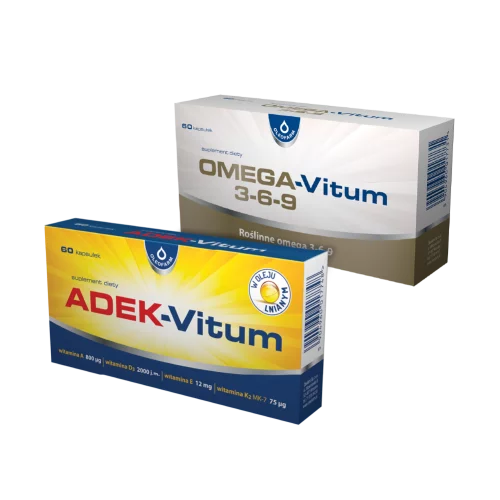 Zestaw ADEK-Vitum + Omega-Vitum 3-6-9 - Oleofarm24