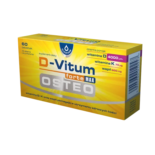 D-Vitum forte Max Osteo, 60 tabletek - Oleofarm24